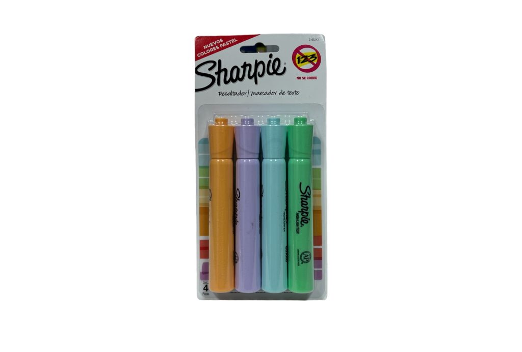 Pack 4 Destacadores Pastel Sharpie – Papeles Gráficos Chile